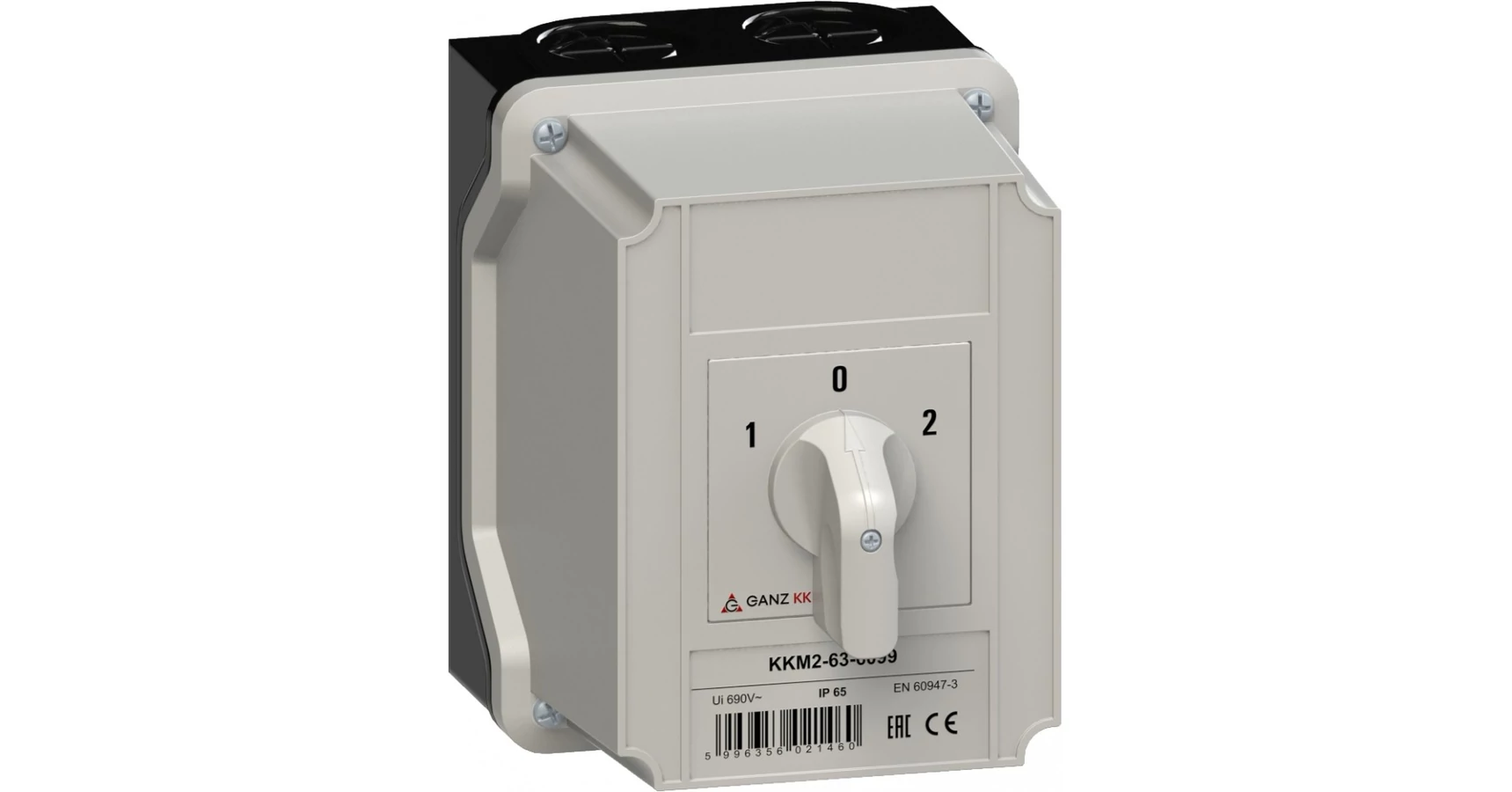 GANZ KKM2-63-6099 átkapcsoló 0 állással / tokozott / 4P / 63A / 60 ...